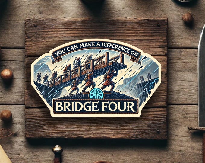 BRIDGE FOUR - Stormlight Archives - the Way of Kings - Vinyl Sticker - Etsy