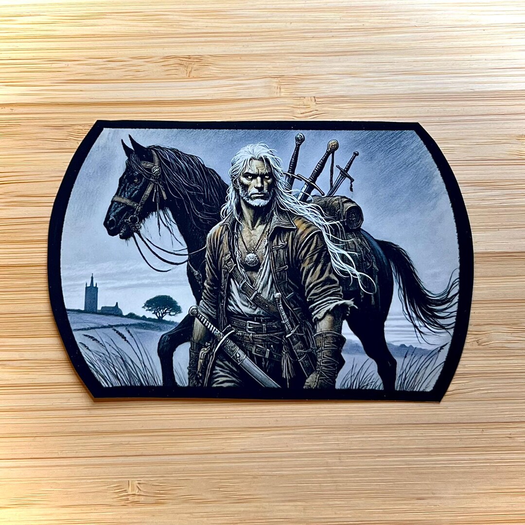 THE WITCHER Geralt and Roach Hand Cut Vinyl Sticker - Etsy