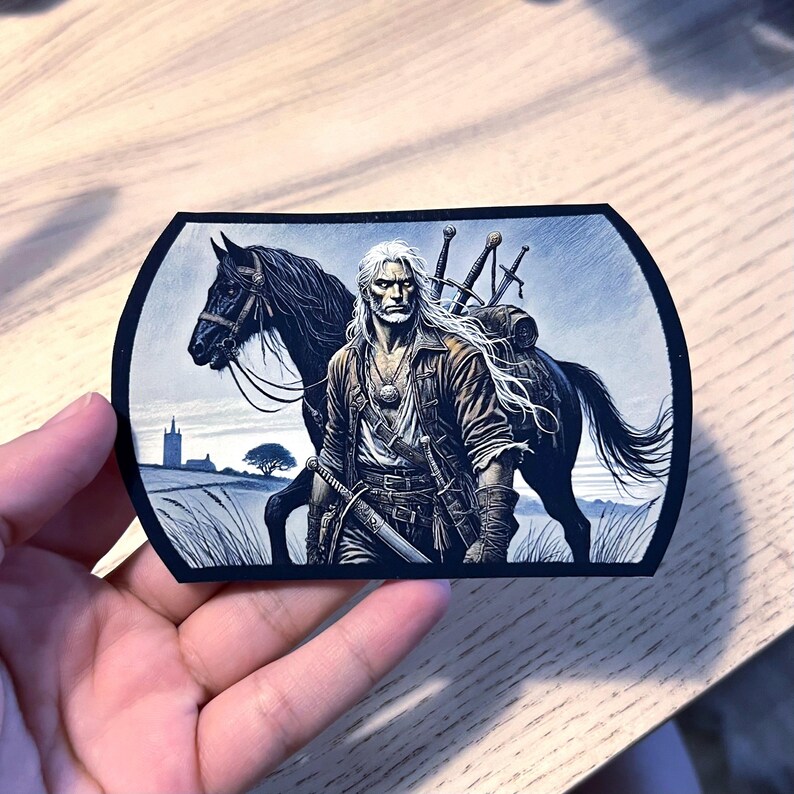 THE WITCHER Geralt and Roach Hand Cut Vinyl Sticker - Etsy