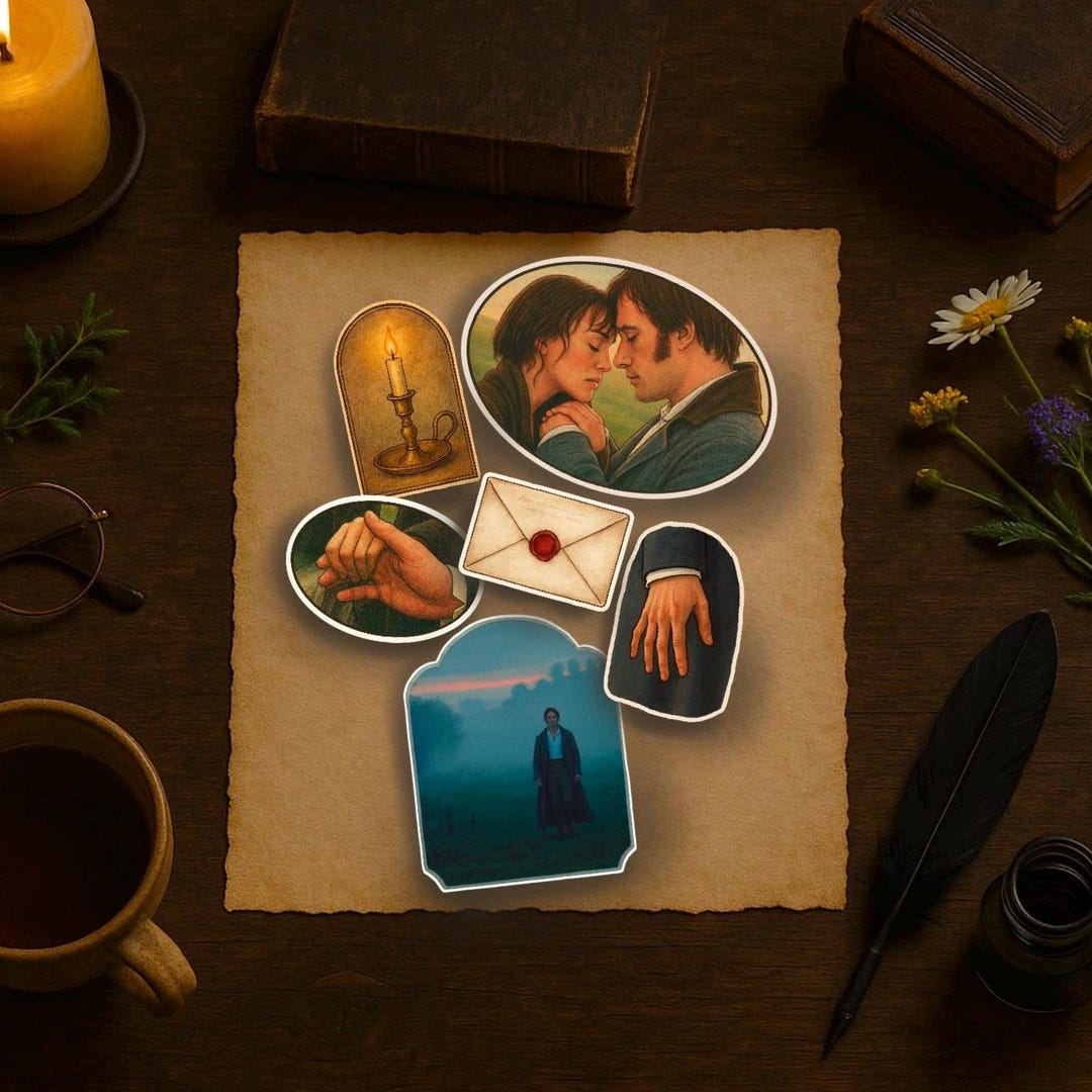 Pride and Prejudice Stickers | Jane Austen Vinyl Sticker Pack | Mr ...
