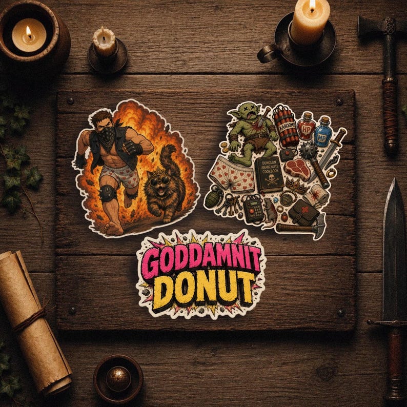 DUNGEON CRAWLER CARL - Bundle and Individuals - Vinyl Sticker - Etsy