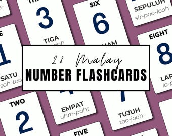 Malay Shapes Flashcards for Kids | Learn Shapes in Malay | A4 Printable ...