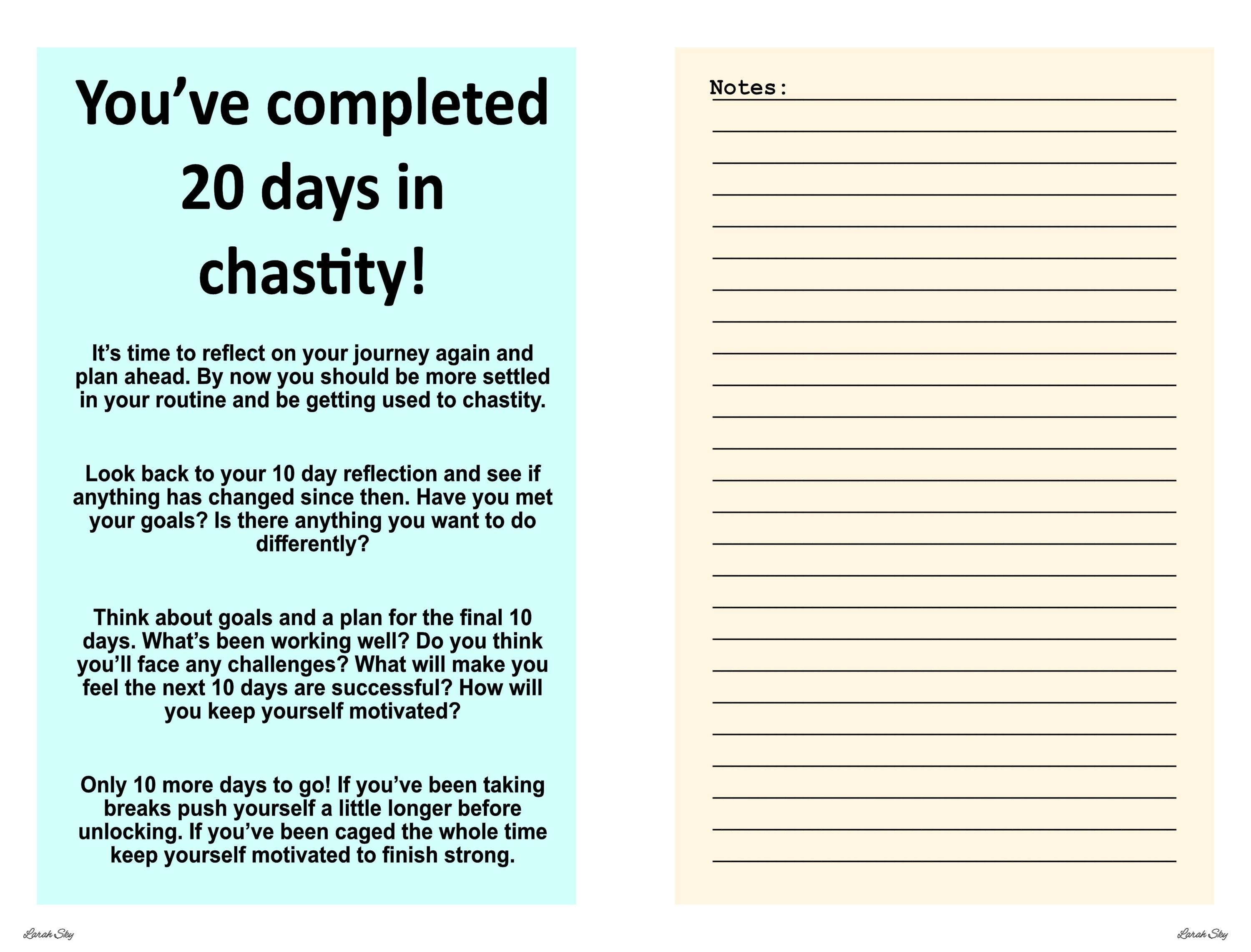 30 Days of Chastity Journal - Locktober Femdom Guide - Larah Sky - Etsy
