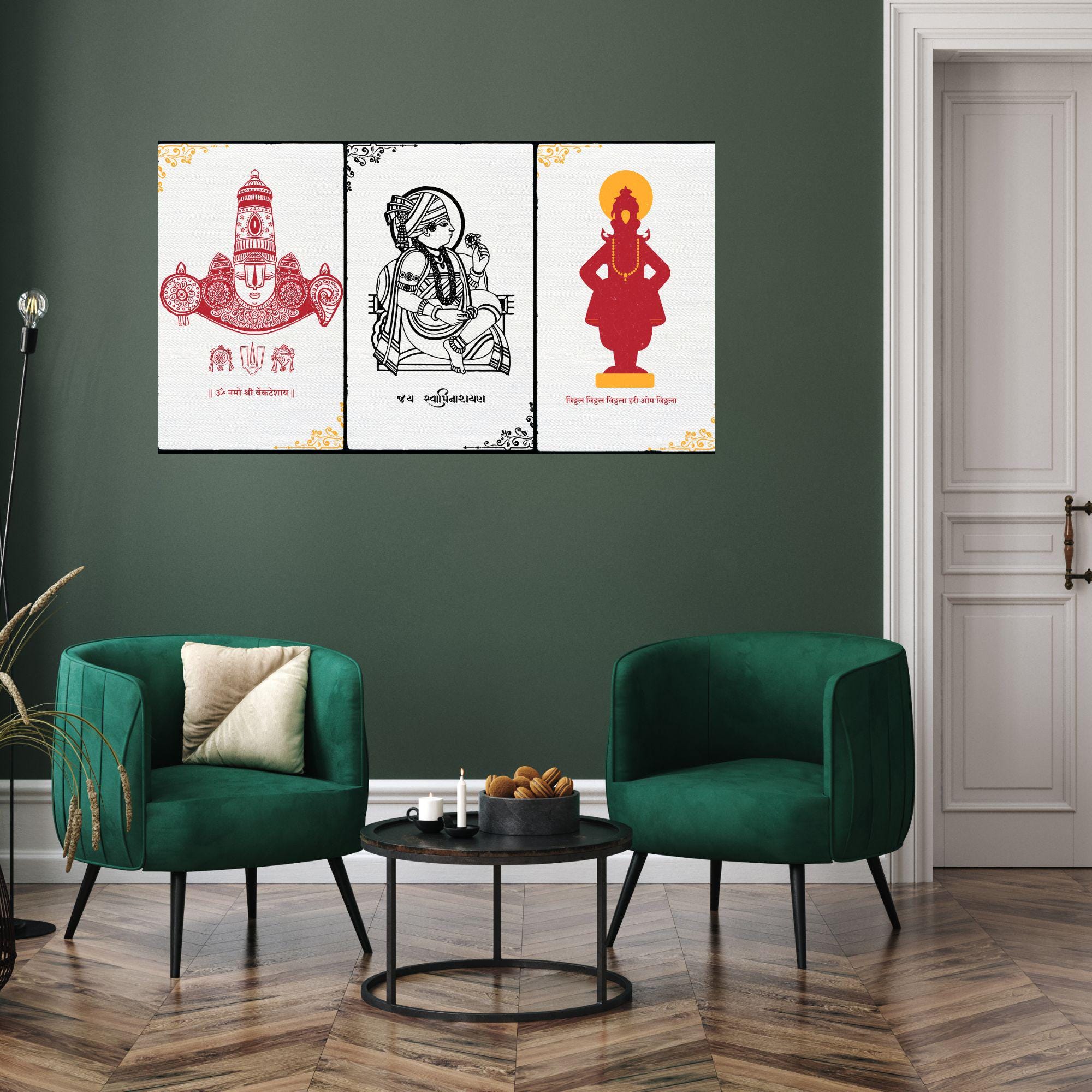 Set of 10 Hindu God & Goddess Wall Art Prints – Spiritual Posters for ...