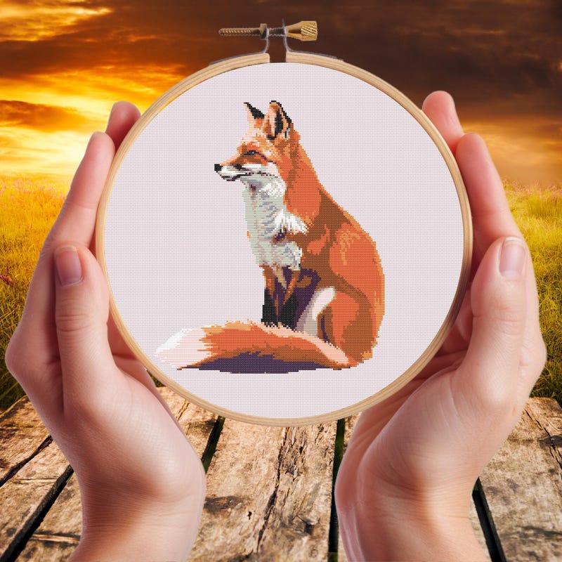 Fox Cross Stitch - Etsy