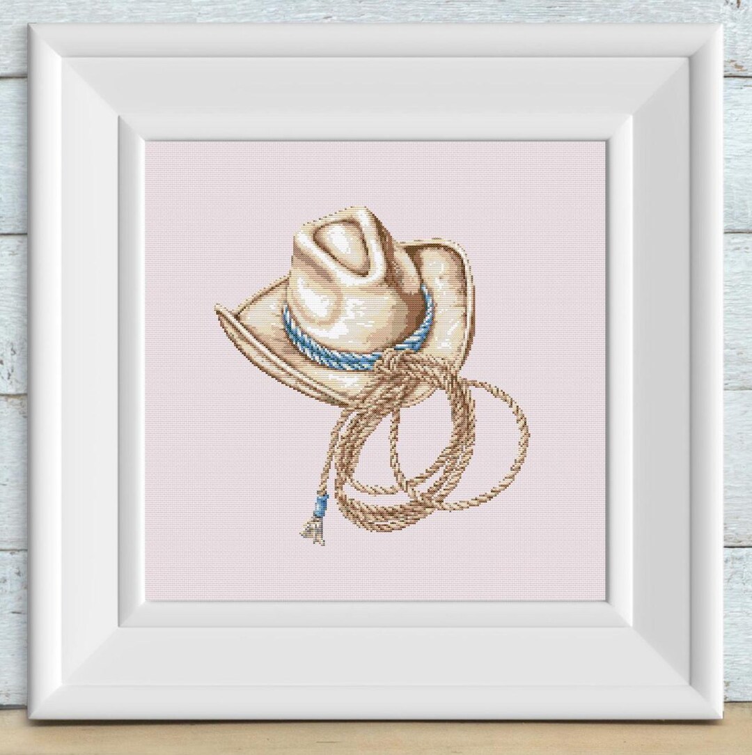 Cowboy Lariat Lasso, Cross Stitch Pattern, X-cross Stitch, Instant ...