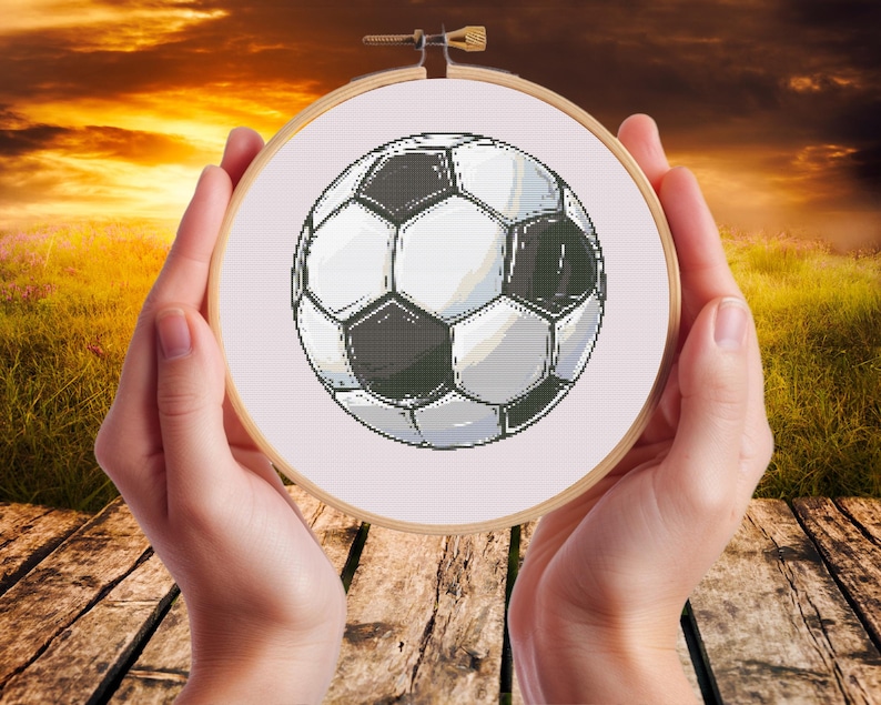 Soccer Ball, Cross Stitch Pattern, X-cross Stitch, Instant Download PDF ...