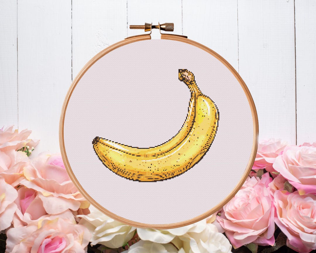 Banana Cross Stitch Pattern, X-cross Stitch, Instant Download PDF ...