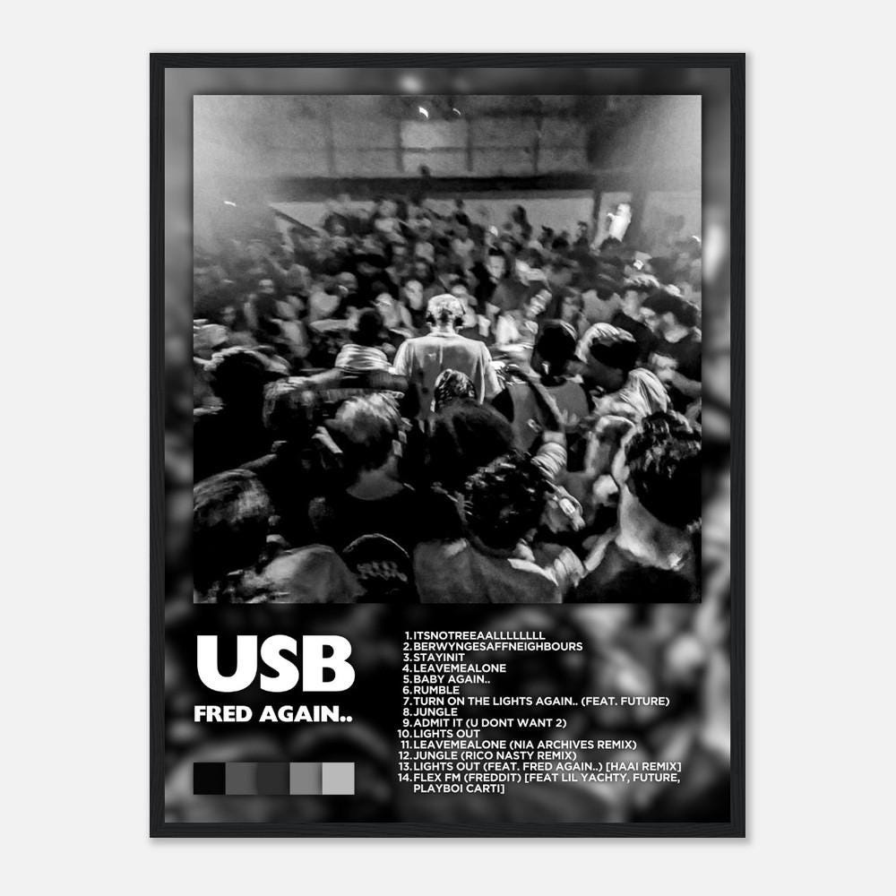 Fred Again.. usb Album Poster: Minimalist Aesthetic Wall Art, Music ...