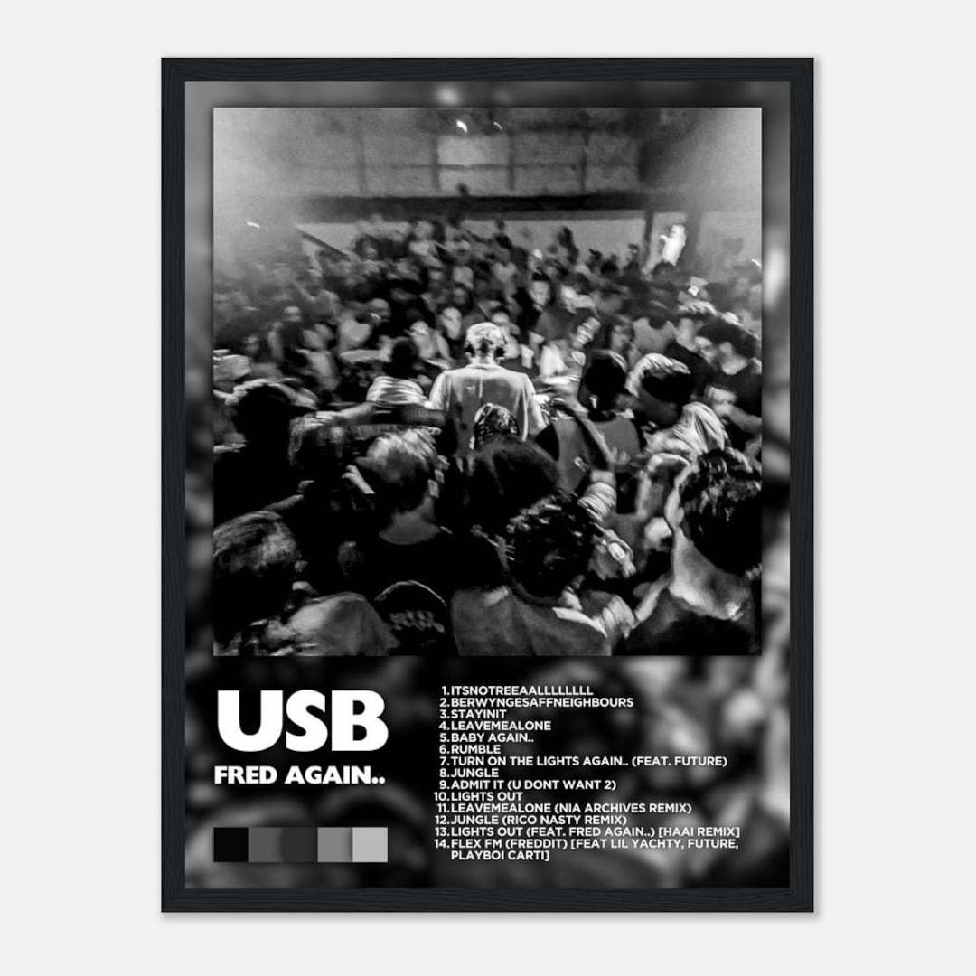 Fred Again.. usb Album Poster: Minimalist Aesthetic Wall Art, Music Album Decor, Hanging Poster ...