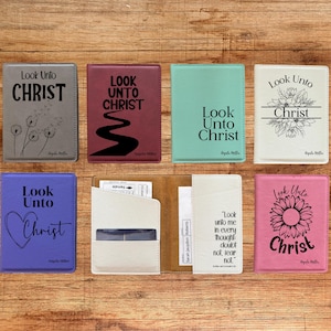 Temple Recommend Holder Look Unto Christ Laser Engraved - Etsy