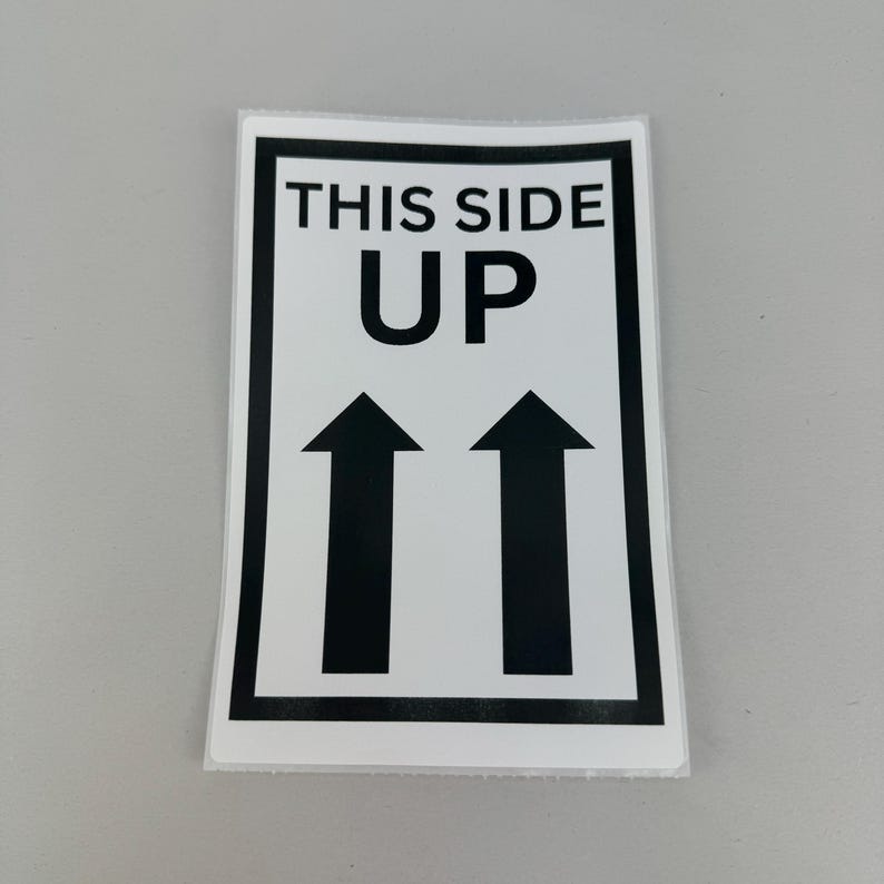 This Side up 4"x6" Printable Thermal Shipping Label Design - Etsy