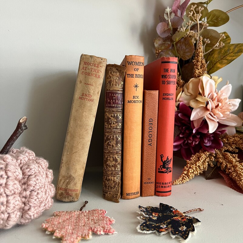 Stacked Books Decor - Etsy