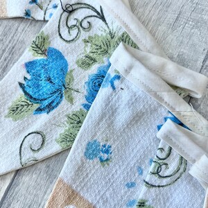 Vintage Floral Linen Bunting | Cottagecore Party Decor | English Garden ...