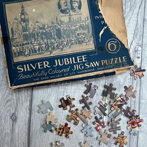Vintage George V Queen Mary Silver Jubilee Jigsaw Puzzle 1935 ~ Rare ...