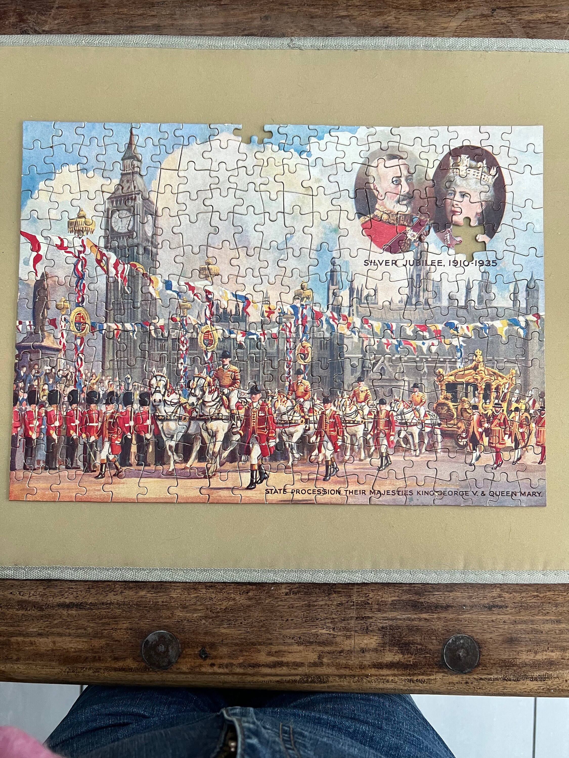 Vintage George V Queen Mary Silver Jubilee Jigsaw Puzzle 1935 ~ Rare ...