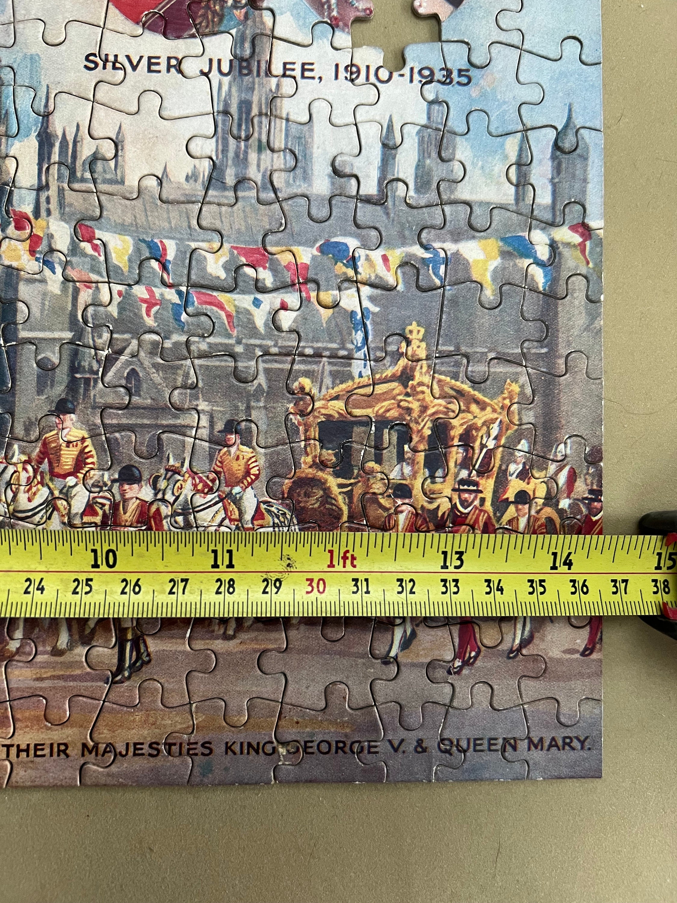 Vintage George V Queen Mary Silver Jubilee Jigsaw Puzzle 1935 ~ Rare ...