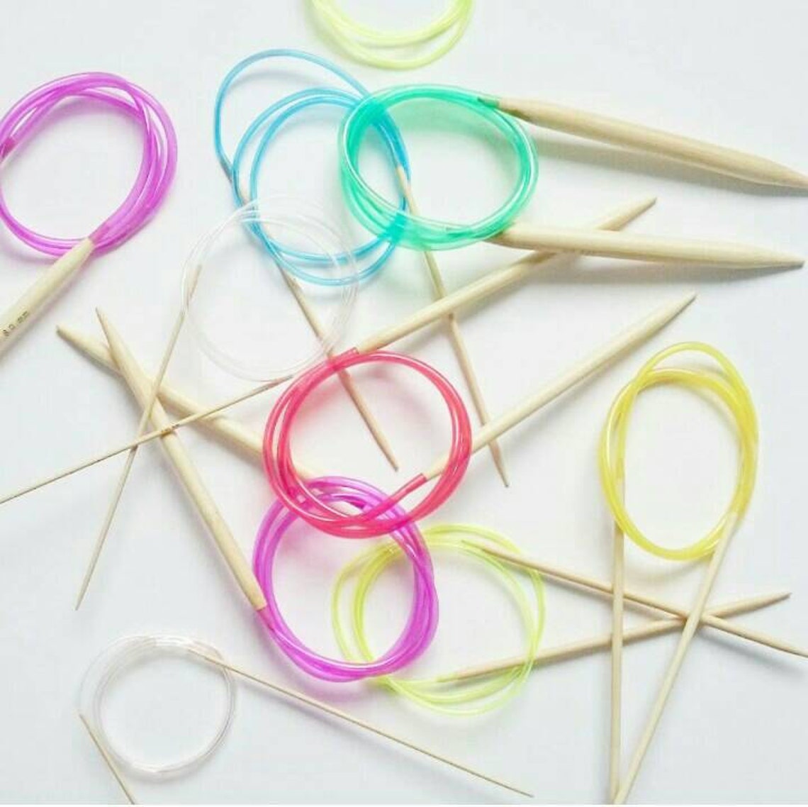 Circular Knitting Needles Set of 18 Bamboo Circular | Etsy