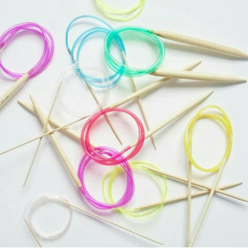 Circular Knitting Needles Set of 18 Bamboo Circular - Etsy