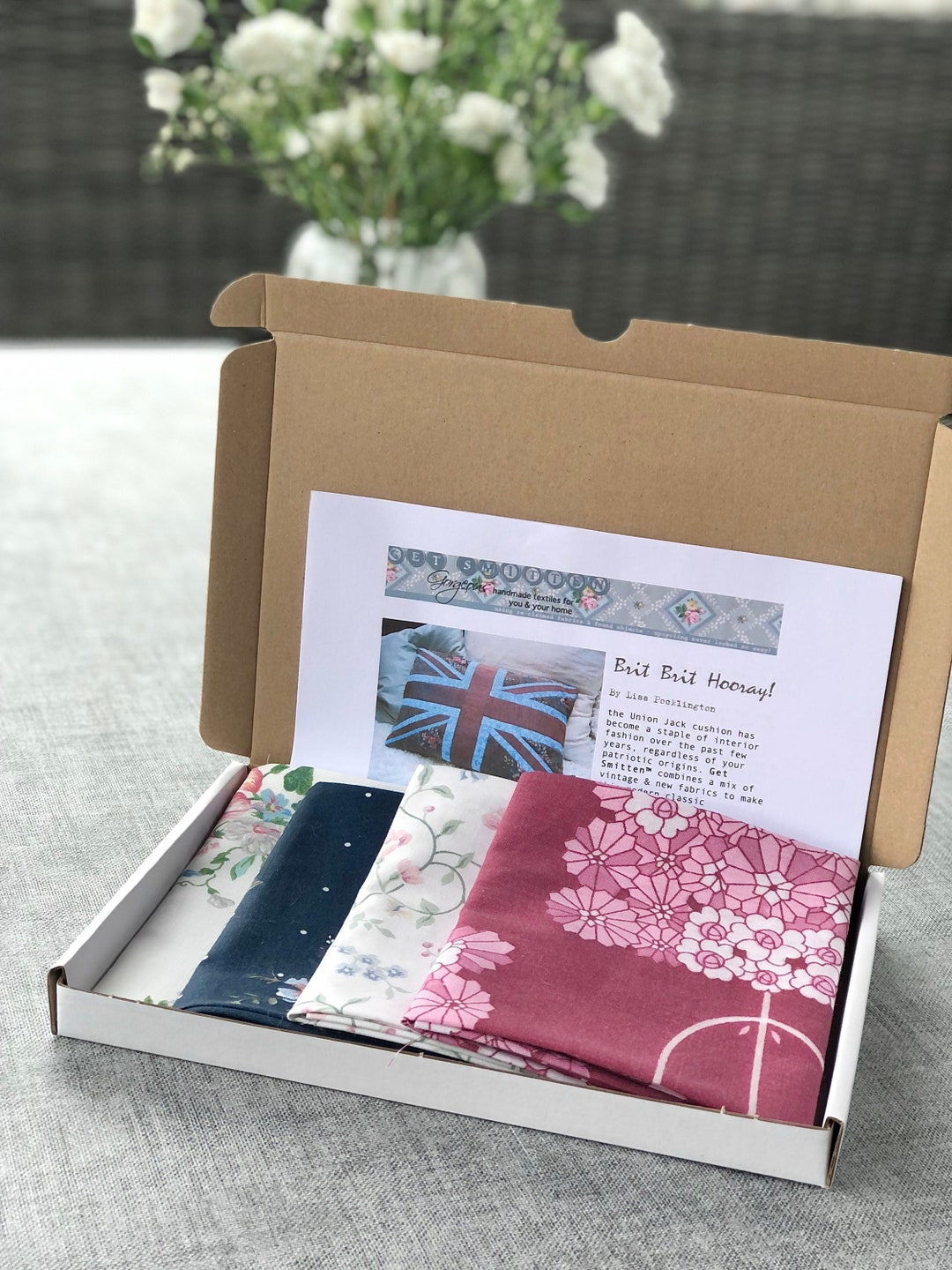 Vintage Fabric Union Jack Kit - British Flag Cushion Kit - UK Flag ...