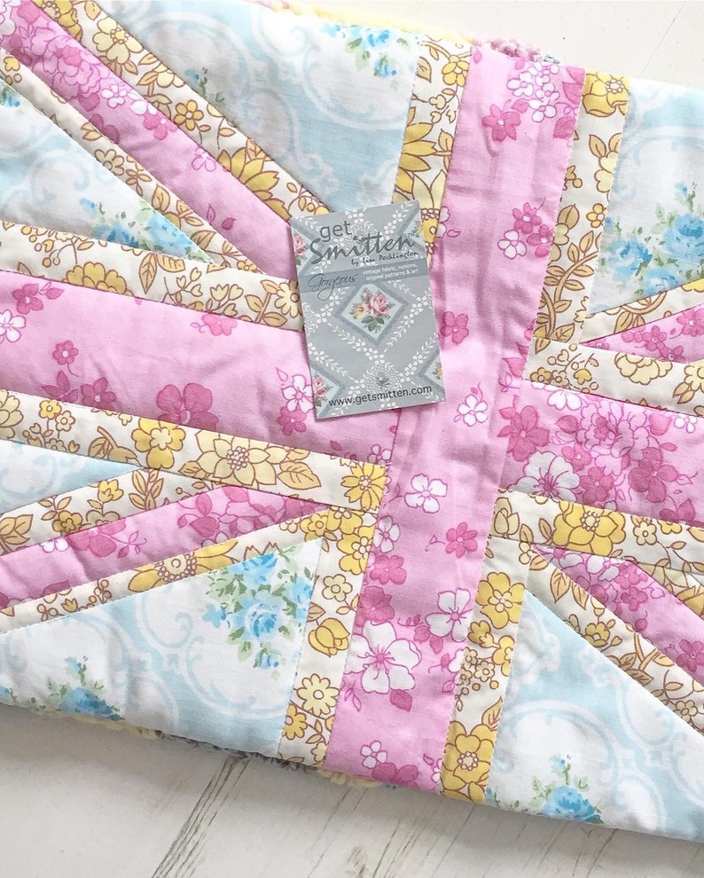 Union Jack Patchwork Quilt Pattern - Digital Pdf Download - British ...