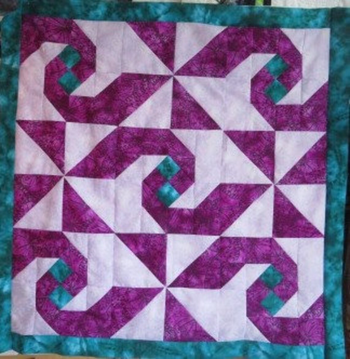 Snail Trail Pinwheel Quilt Pattern Digital | Etsy
