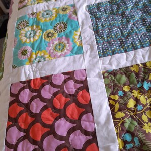 Moda Patchwork Quilt Throw King Size sugar Pop Fabric Design by Liz ...