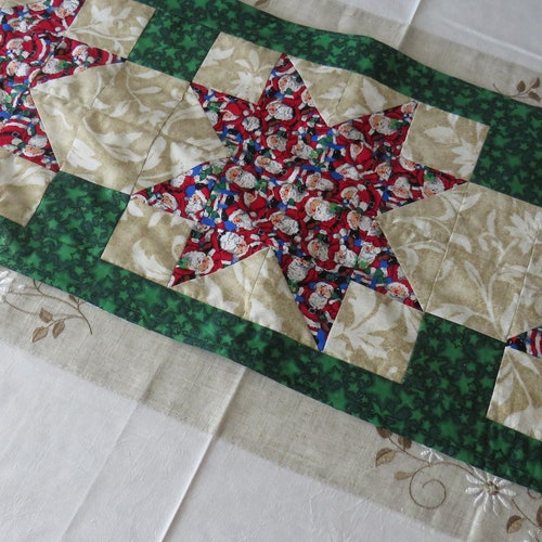 Christmas Star Table Runner PATTERN PDF | Etsy
