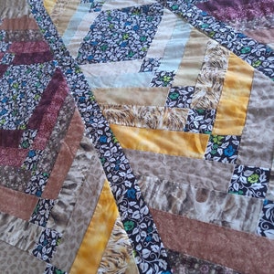 French Braid Patchwork Quilt throw King Size Cotton Rectangle - Etsy