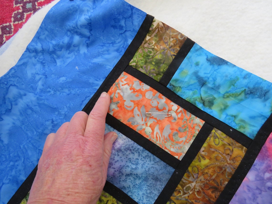 Stained Glass Batik Large Quilt Pattern Digital Easier | Etsy Canada