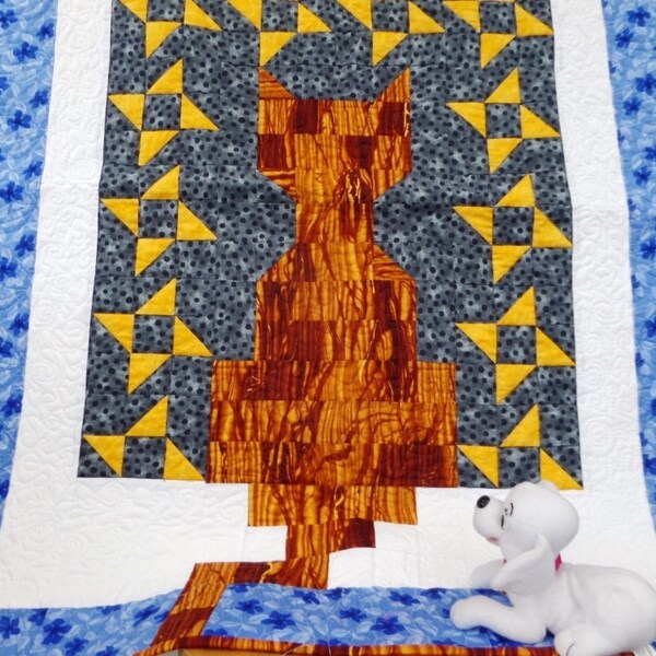 Cat in a Window Quilt - Etsy