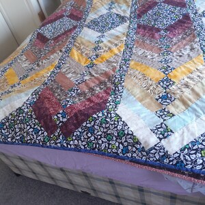French Braid Patchwork Quilt throw King Size Cotton Rectangle - Etsy
