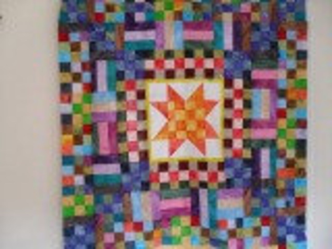 Jelly Roll Star Quilt Pattern Digital - Easy to Make Using One Jelly ...