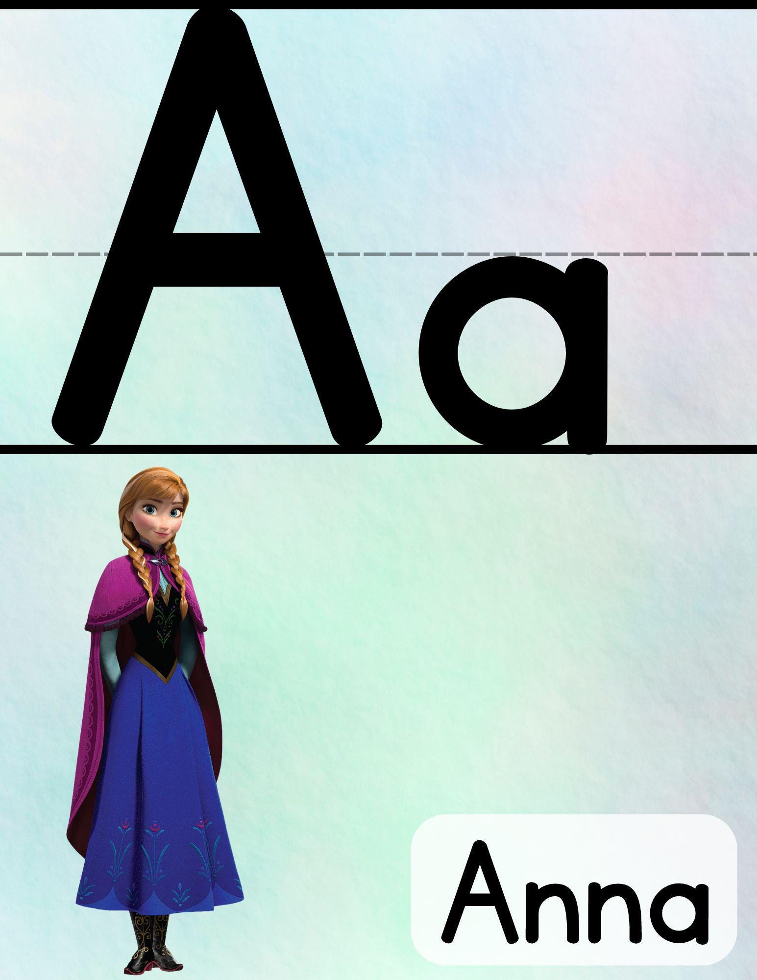 Disney Alphabet - Etsy