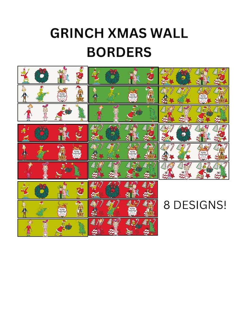 Grinch Wall Borders - Etsy