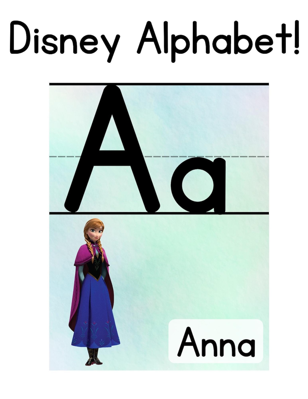 Disney Alphabet - Etsy