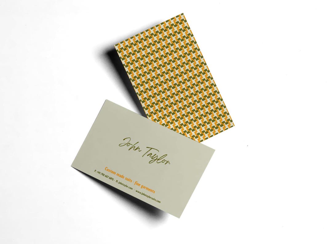 Luxury Business Card | Bespoke Fashion Brand & Tailor | High-end ...