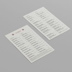 Italian Trattoria Menu Template – Classic Restaurant Menu, Indesign ...