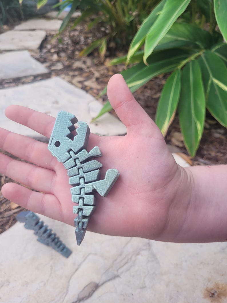 3D Printed Flexible Dinosaur Fidget Toy or Party Favor - Etsy