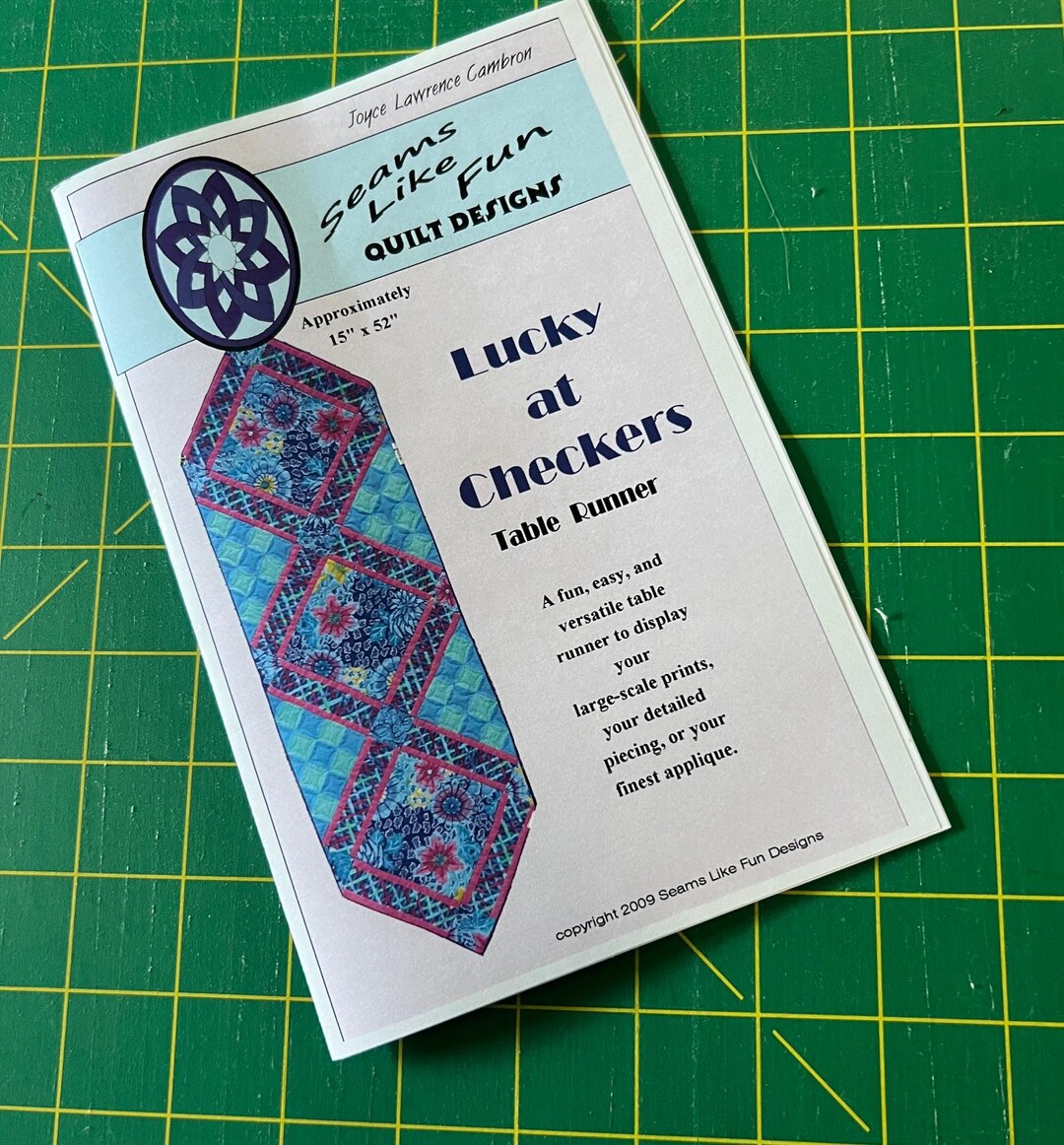 Lucky at Checkers Table Runner Pattern - Etsy Canada