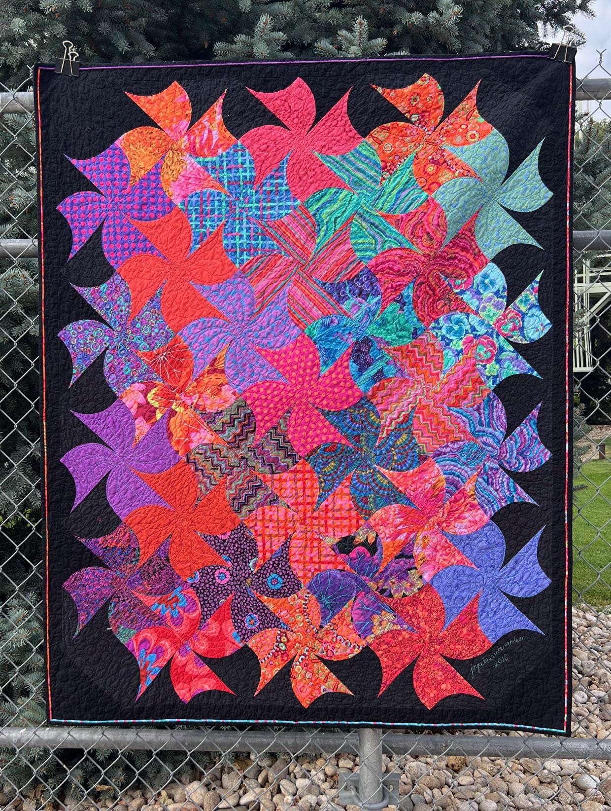 Mystic Lilies Wall Quilt - Etsy