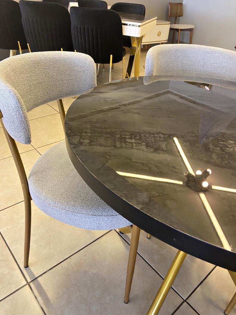 100% Wooden Round Dining Table-dining Table - Etsy