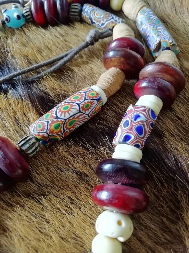 Viking Necklace Combed Bone Craft Beads - Etsy