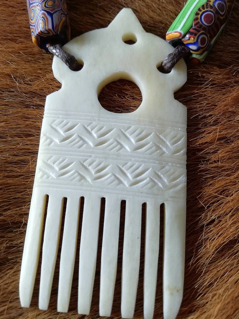 Viking Necklace Combed Bone Craft Beads - Etsy