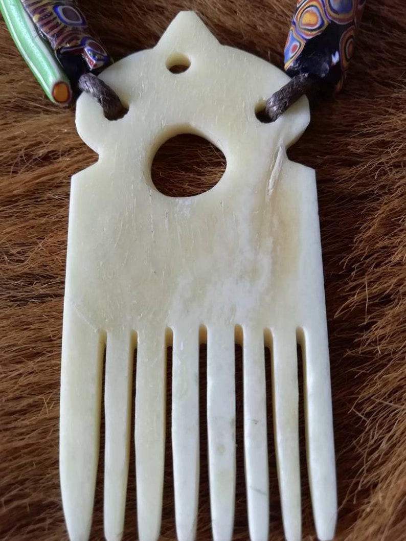 Viking Necklace Combed Bone Craft Beads - Etsy