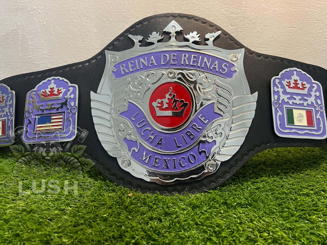 REINA DE REINAS Lucha Libre Mexico Championship Belt Zinc Plates Adult ...