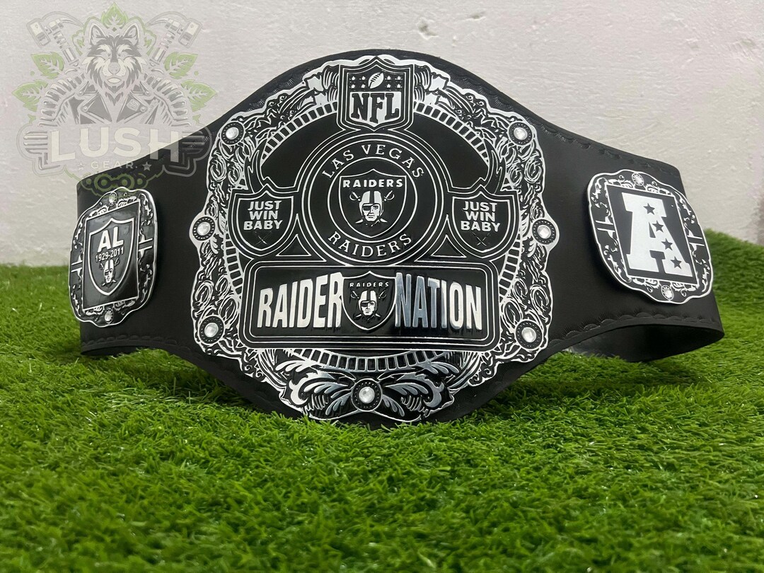 Las Vegas NFL Raiders Heavy Weight Championship Belt Replica ...