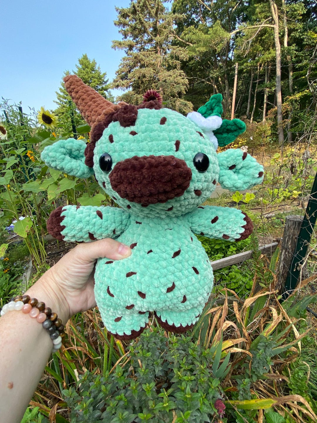Mint Chip Ice Cream Cow, Ice Cream Plush, Cow Plush, for Mint Lover ...
