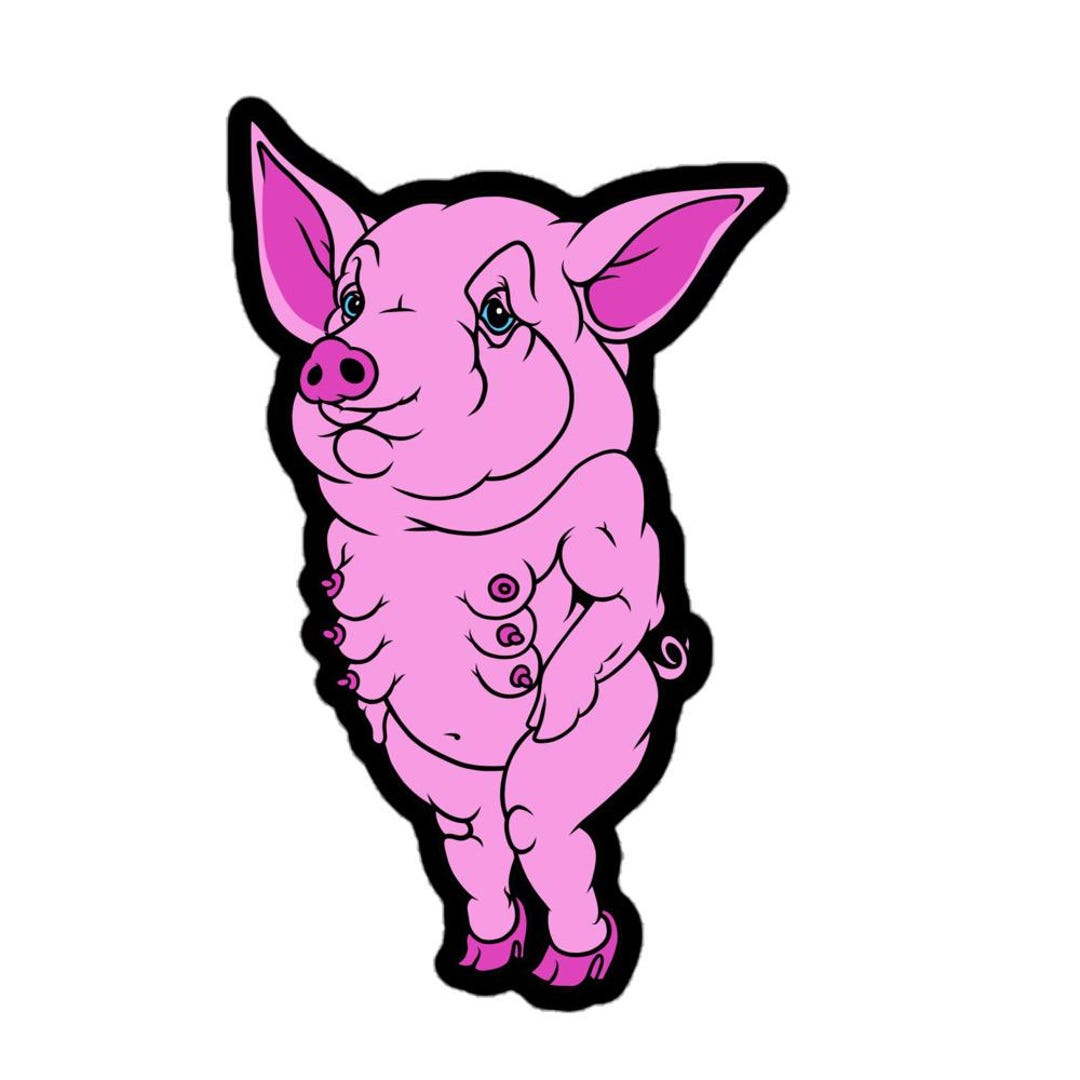 Winnie Unipig Sticker by Ron English - Etsy