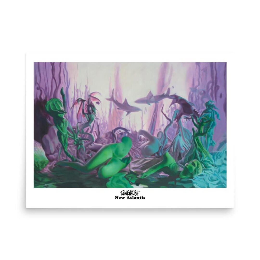 Poster - New Atlantis by Ron English - Etsy